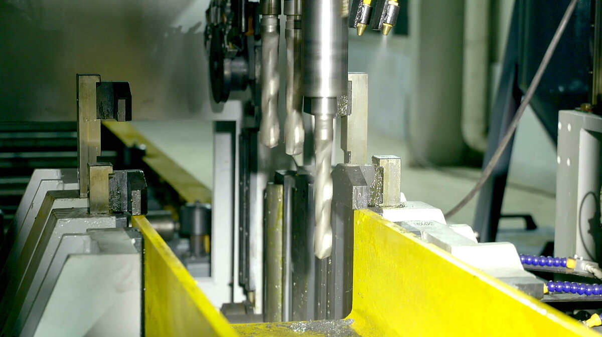 Multi spindle beam drilling line,3D drilling line for H beam,Special ...